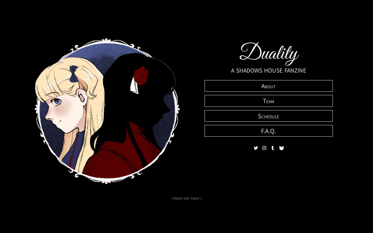 Duality; A Shadows House Fanzine